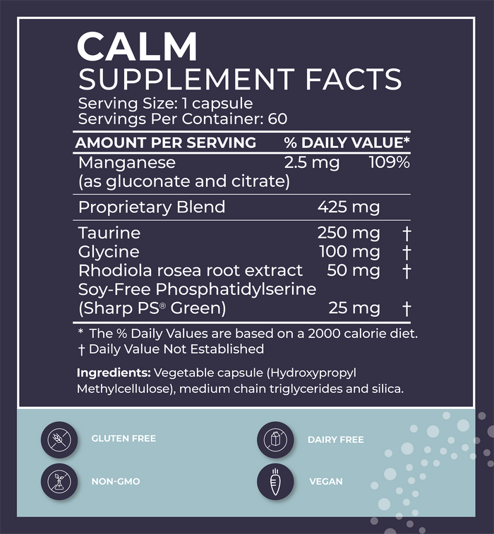 Calm | Natural Stress Relief & Anxiety Supplement | BodyBio
